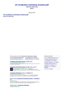 !!LINK!! Free Sadlier Oxford Vocabulary Answers