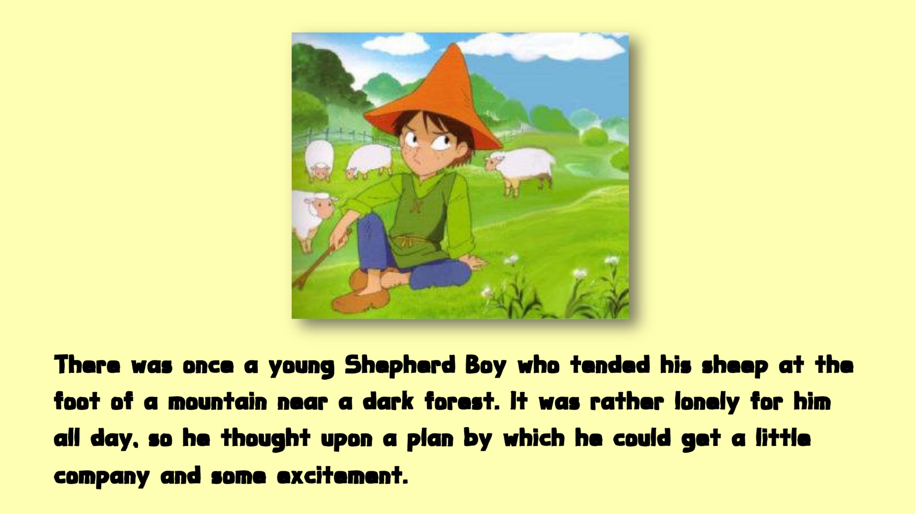 Shepherd Boy And The Wolf