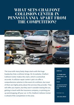What Sets Chalfont Collision Center in Pennsylvania Apart from the ...