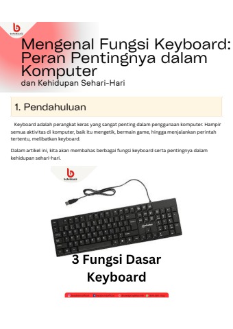Mengenal Fungsi Keyboard Peran pentingnya dalam Komputer - Sewa Proyektor Terbaik Flip PDF | AnyFlip