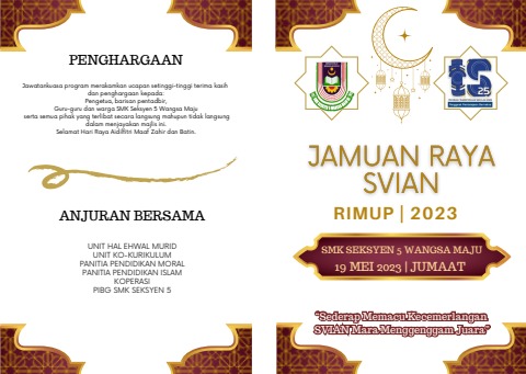 BUKU PROGRAM JAMUAN RAYA RIMUP - Ahmad Syahamin Flip PDF | AnyFlip