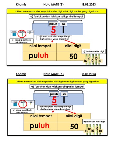 yr 3 MATE tajuk 1 nombor digit nota 5 @ 18.05.2023 - gracewongmeiti95 ...
