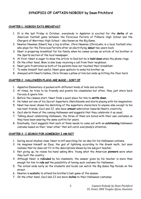 Captain Nobody Synopsis