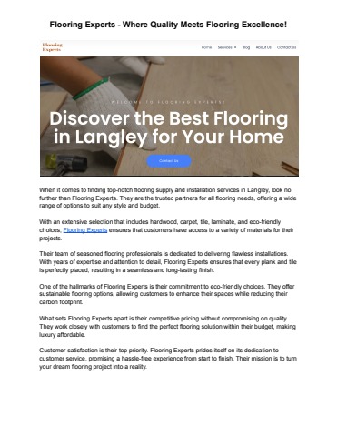Flooring Experts - Where Quality Meets Flooring Excellence ...