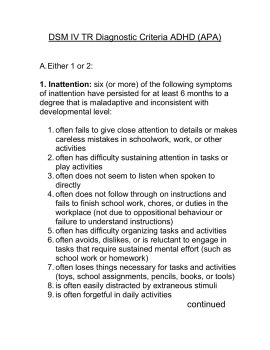 DSM_IV_TR_Diagnostic_Criteria_ADHD_Brenda - bbeduin Flip PDF | AnyFlip