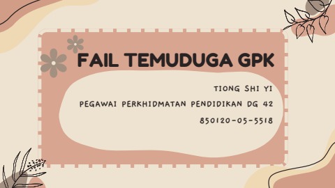 FAIL TEMUDUGA GPK - tiong yi Flip PDF | AnyFlip
