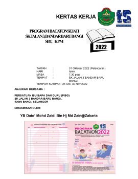 BACATHON SEJATI 2022 - t.norazah Flip PDF | AnyFlip