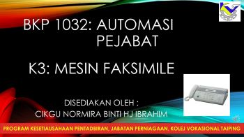 SLIDE K3 MESIN FAKSIMILE - normirakvt | Membalik PDF Dalam talian | AnyFlip