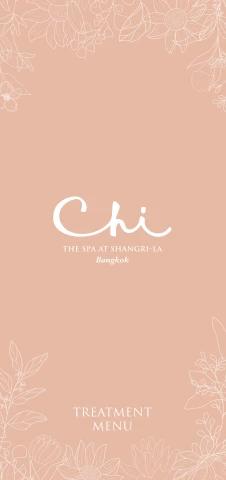 Chi, The Spa - Menu