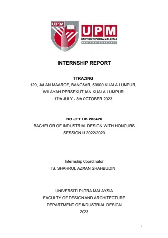 NG JET LIK 205476 INTERNSHIP REPORT - NG JET LIK / UPM Flip PDF | AnyFlip