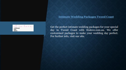 Intimate Wedding Packages Tweed Coast Itislove - itislove89 Flip PDF | AnyFlip