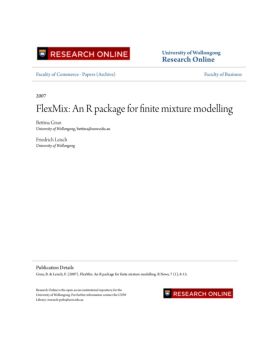 FlexMix: An R package for finite mixture modelling - Guset User Flip ...