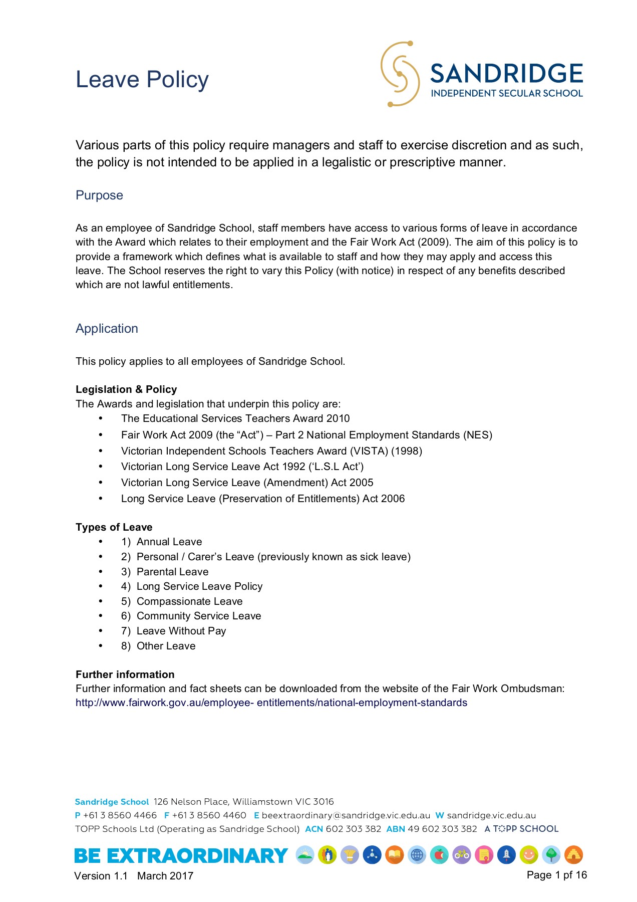 Annual Leave Request Policy - Infoupdate.org