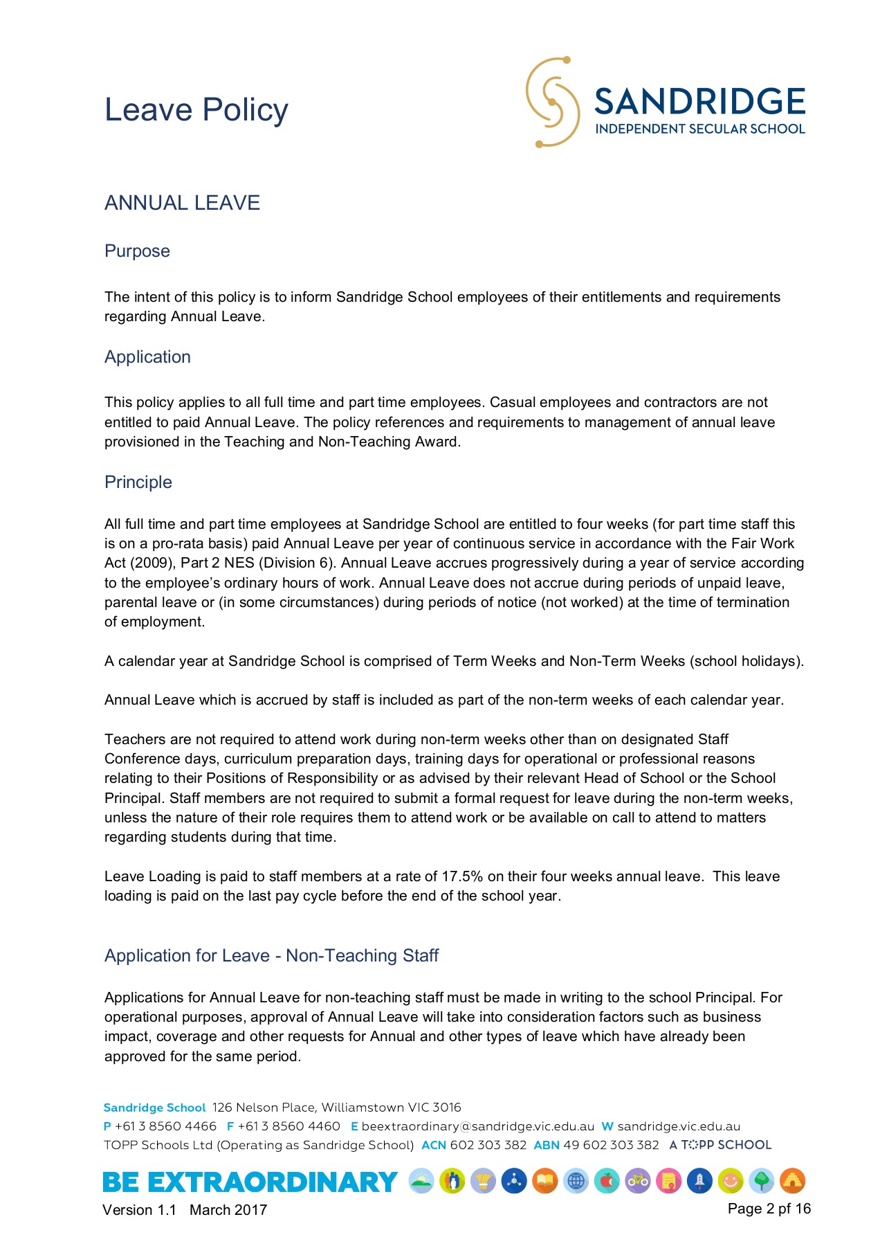 Annual Leave Request Policy - Infoupdate.org