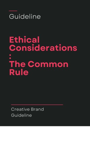 Ethical Consideration The Common Rule - thongchai25144 Flip PDF | AnyFlip