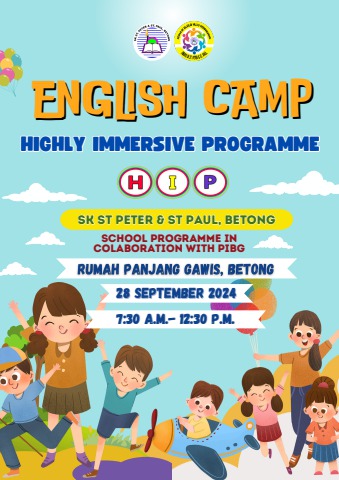 Buku Program English Camp, Highly Immersive Programme (HIP) SK St Peter ...