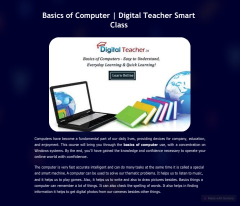 Basics-of-Computer-or-Digital-Teacher-Smart-Class (1) - Digital Teacher ...