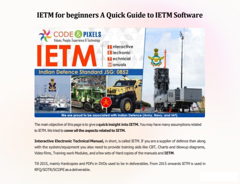 IETM for beginners A Quick Guide to IETM Software - Digital Teacher ...