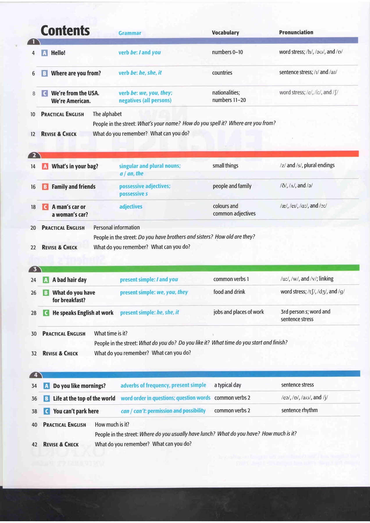 Beginner English Oxford Revised New Oxford Modern English Coursebook
