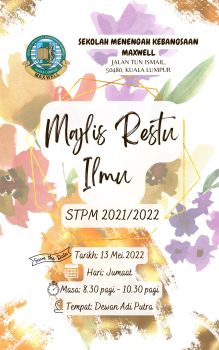 Buku Program Majlis Restu Ilmu STPM SMK Maxwell by Miss Natra ...