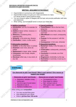 2020 ENGLISH FORM 4 WRITING ARGUMENTATIVE ESSAY AND IDIOMS ...