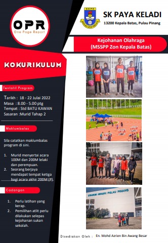 OPR KOKURIKULUM SESI 2022/2023 - Mior Dr Flip PDF | AnyFlip