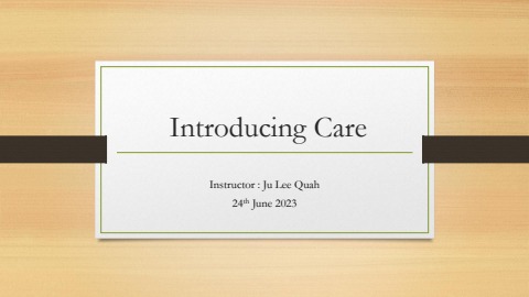 Introduction to Care