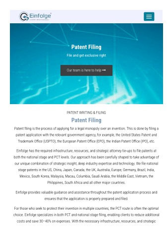 Essentials of Patent Filing - Einfolge1 Flip PDF | AnyFlip