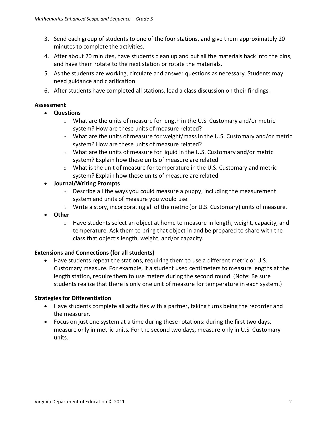 Metric Mania Worksheets