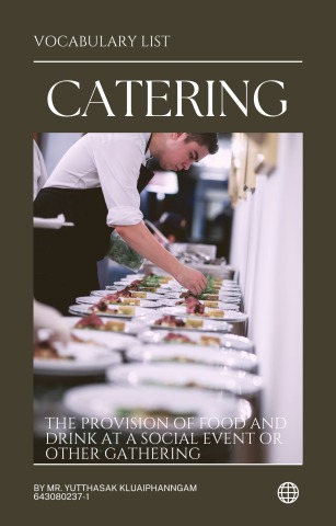 Catering vocabulary list - Yutthasak Kluaiphanngam (ยุทธศักดิ์ ...