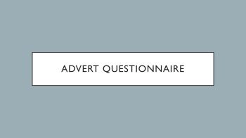 Advert Questionnaire - Ellie White Flip PDF | AnyFlip