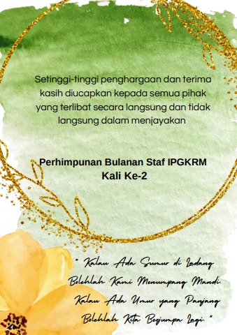 Buku program Perhimpunan Bulanan Staf IPGKRM Kali Ke-3 (4) - 542-12 ...