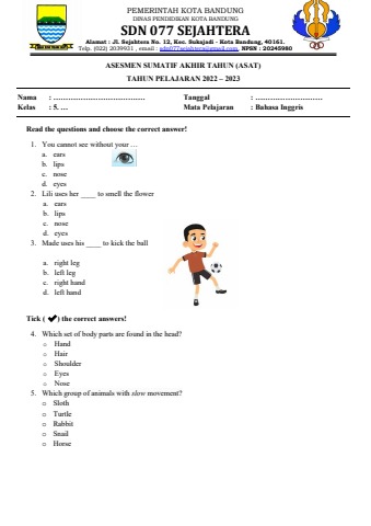 ASAT English Kelas 5 - Yunita Astarini Flip PDF | AnyFlip