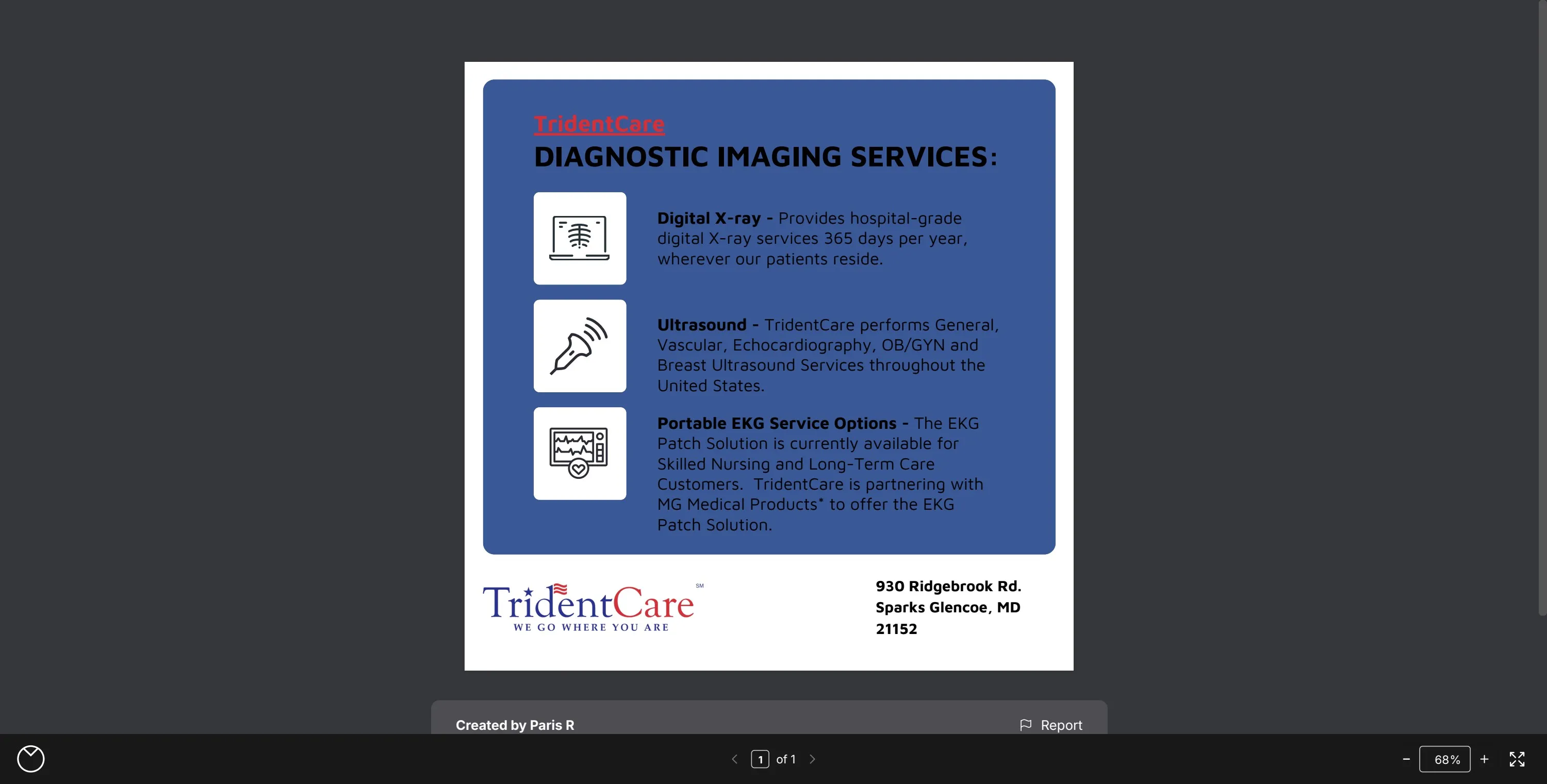 TridentCare - Mobile Diagnostic and Imaging Services