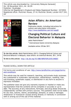 2011 Abdul Rashid Moten_Changing Political Culture and Behaviour in ...