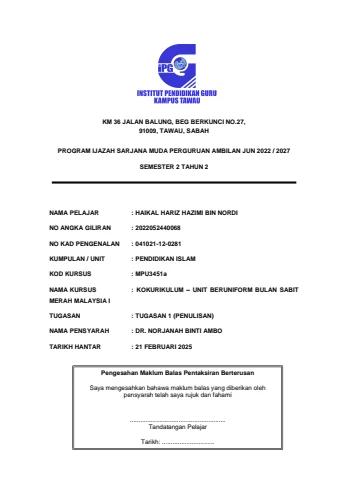 Tugasan e-esei BSMM - Haikal Hariz Flip PDF | AnyFlip