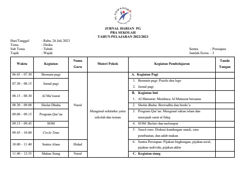 PG_Jurnal Harian_26 Juli 2023 - itfi.iaw Flip PDF | AnyFlip