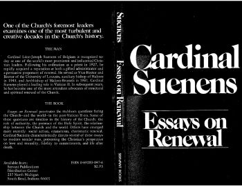 Cardinal Suenens Essays On Renewal by Leon Joseph Suenens - Hawaii ...