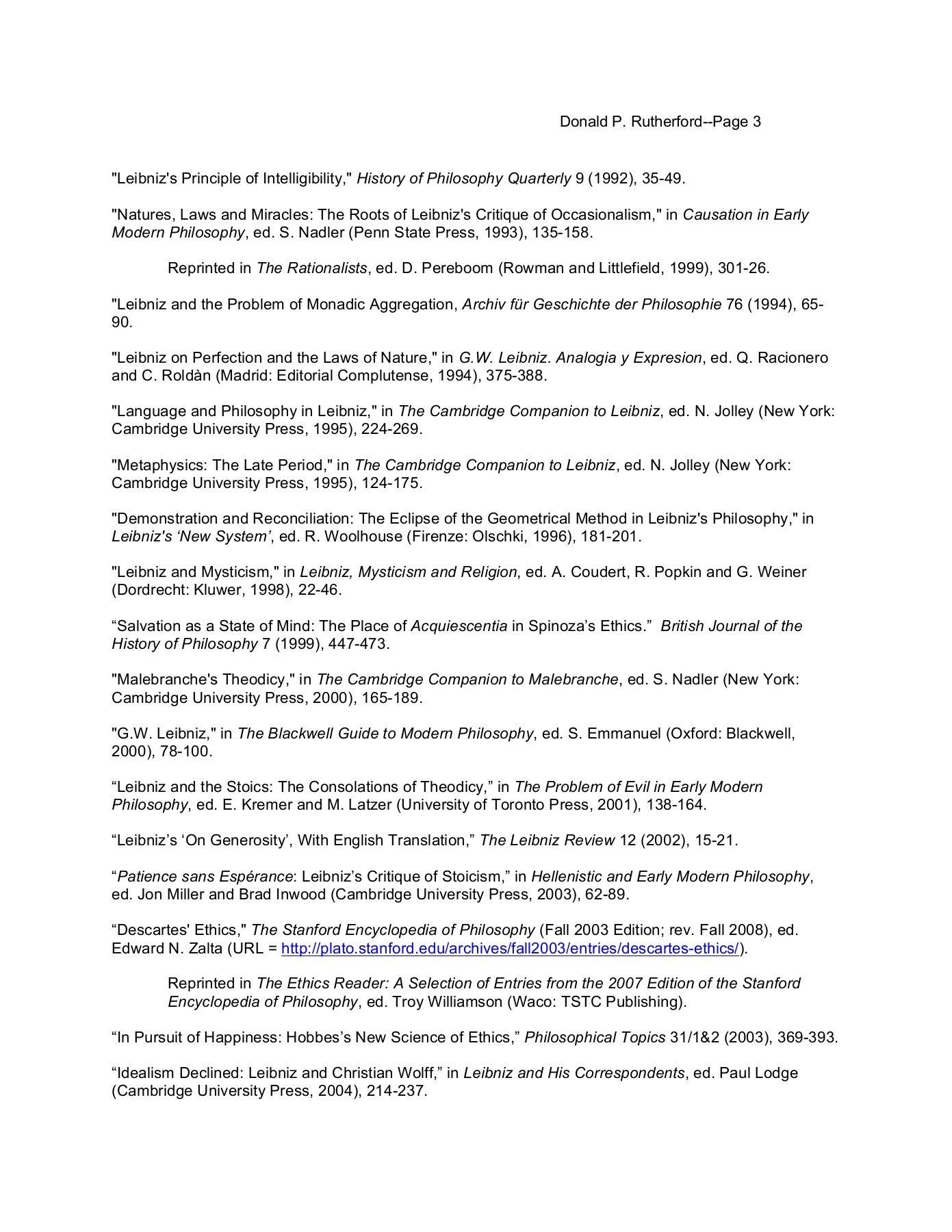 The Leibniz Des Bosses Correspondence Donald Rutherford