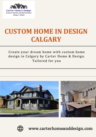 Build Your Dream Home in Calgary with Carter Home & Design