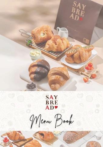 Say Bread Menu Book