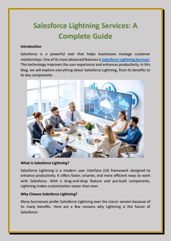 Salesforce Lightning Services: A Complete Guide