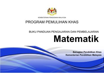 Buku Panduan Matematik Program Pemulihan Khas 2019 (Terkini ...