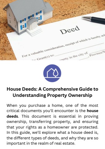House Deeds: A Comprehensive Guide to Understanding Property Ownership ...