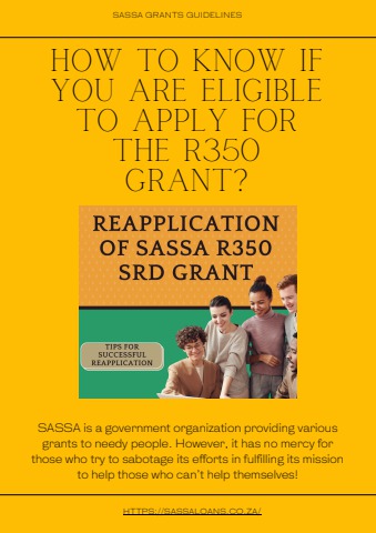 How to Know If You Are Eligible to Apply for the R350 Grant