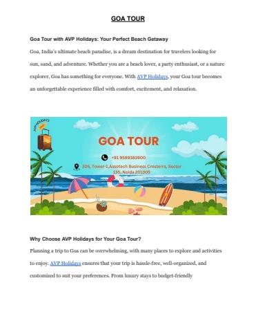 Goa Tour