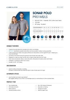 SONAR POLO - P901MS - P901LS Biz Collection - Repro Graphics Flip PDF ...