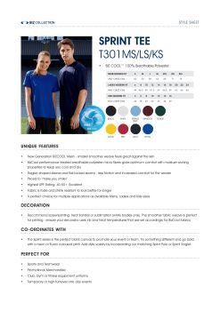 SPRINT TEE - T301MS - T301LS - T301KS Biz Collection - Repro Graphics ...
