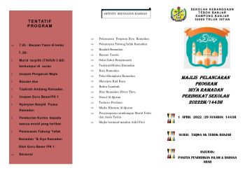 buku program pelancaran ihya ramadan steba 2022 - ilyyazakaria Flip PDF ...
