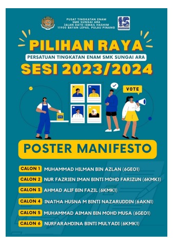 POSTER MANIFESTO CALON PILIHAN RAYA 2023 - faezah.edrous Flip PDF | AnyFlip